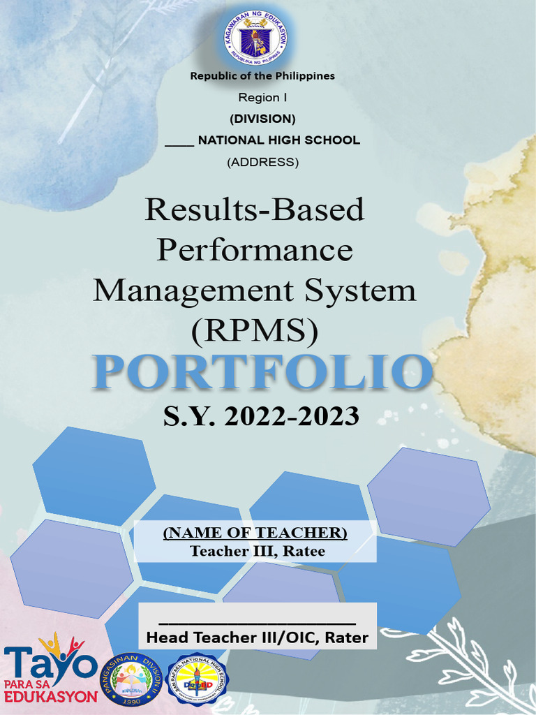 2022 2023 RPMS Portfolio | Download Free PDF | Learning | Educational ...