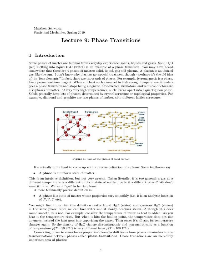 Physics Students: Phase Transitions | PDF | Phase (Matter) | Chemical Bond