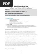 HRCT Chest Basic Interpretation | PDF | Lung | Medical Specialties