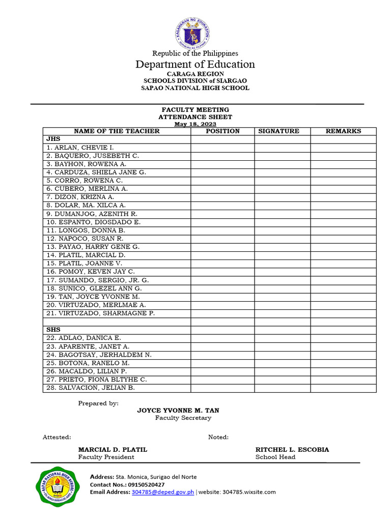 Attendance December 16 2022 | PDF