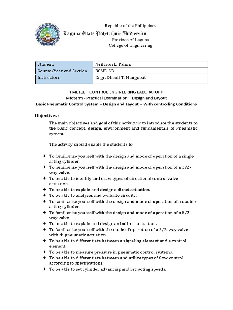 Pneumatic Control System Design Guide | PDF | Valve | Actuator