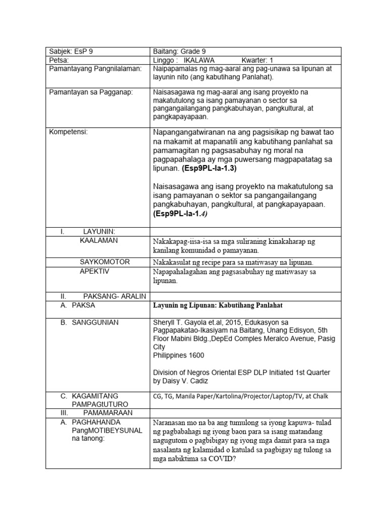 ESP9 - Week4q1 | PDF