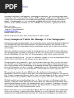 War Photographer Annotated | PDF | Poetry
