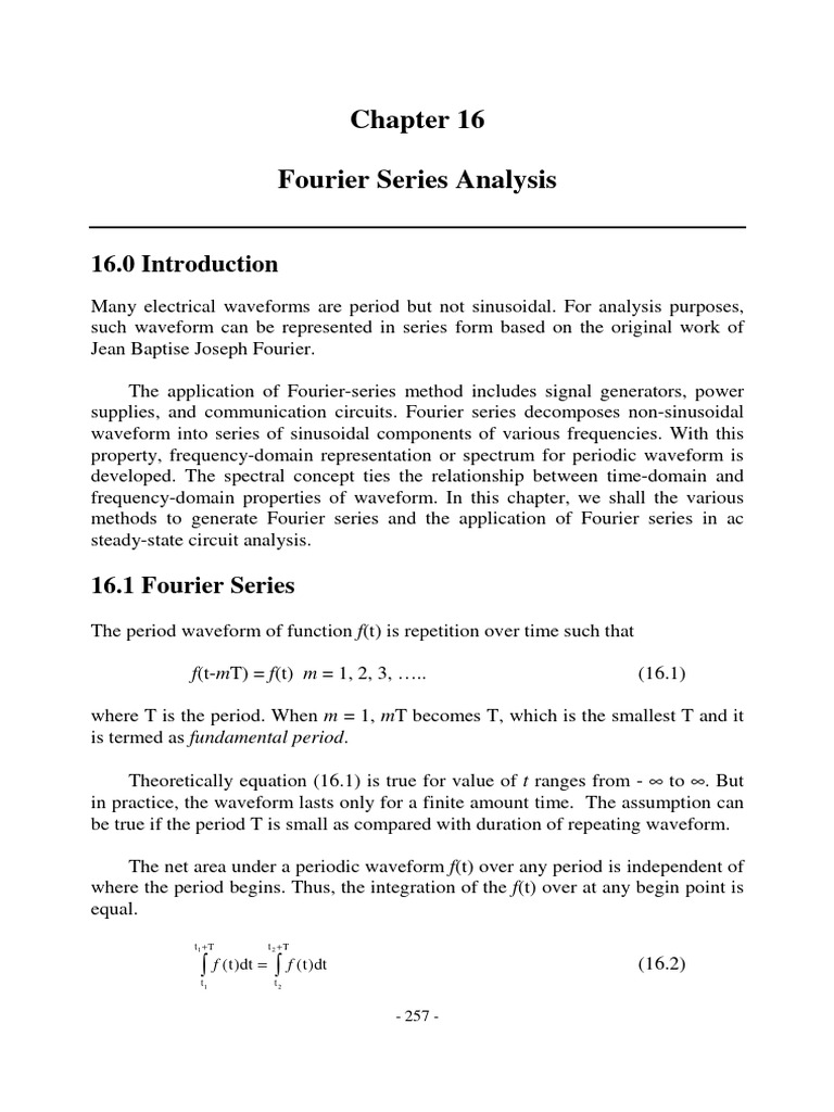 Fourier Series for Engineers | PDF | Fourier Series | Fourier Transform