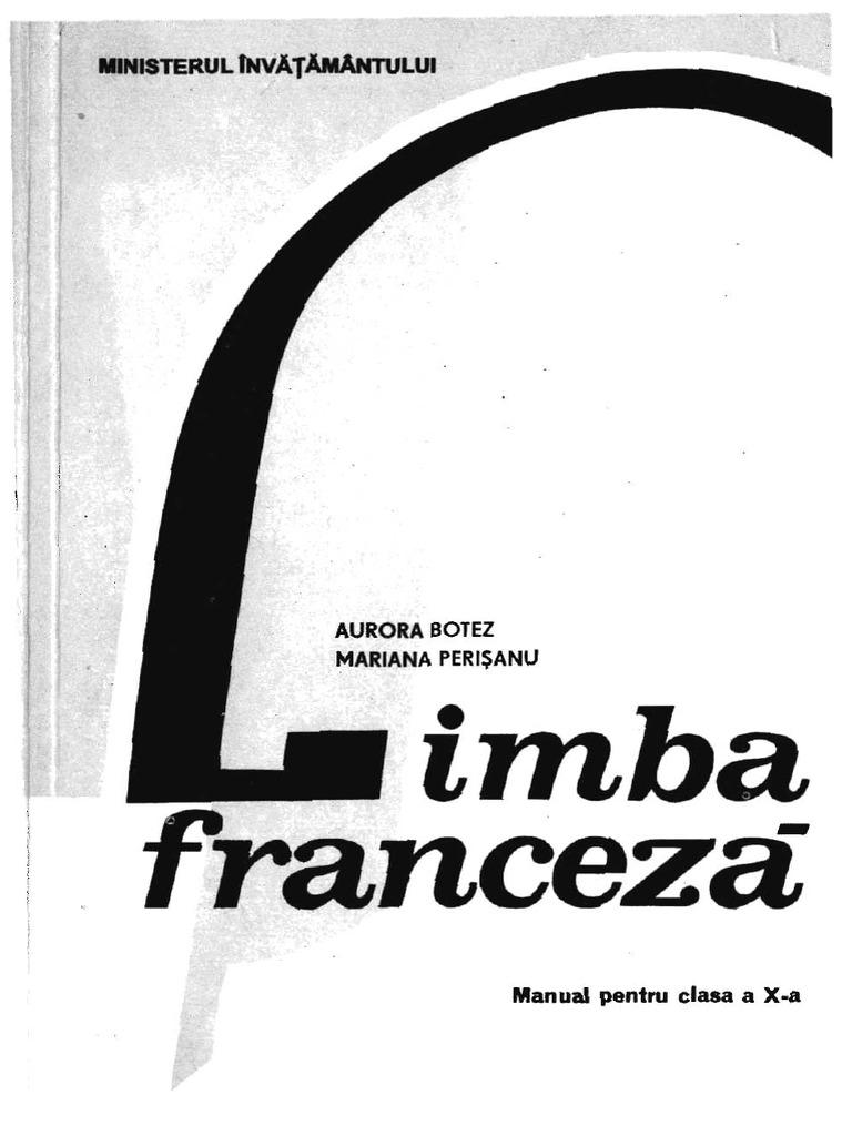 06 Limba Franceza - Manual Pentru Anul VI de Studiu | PDF