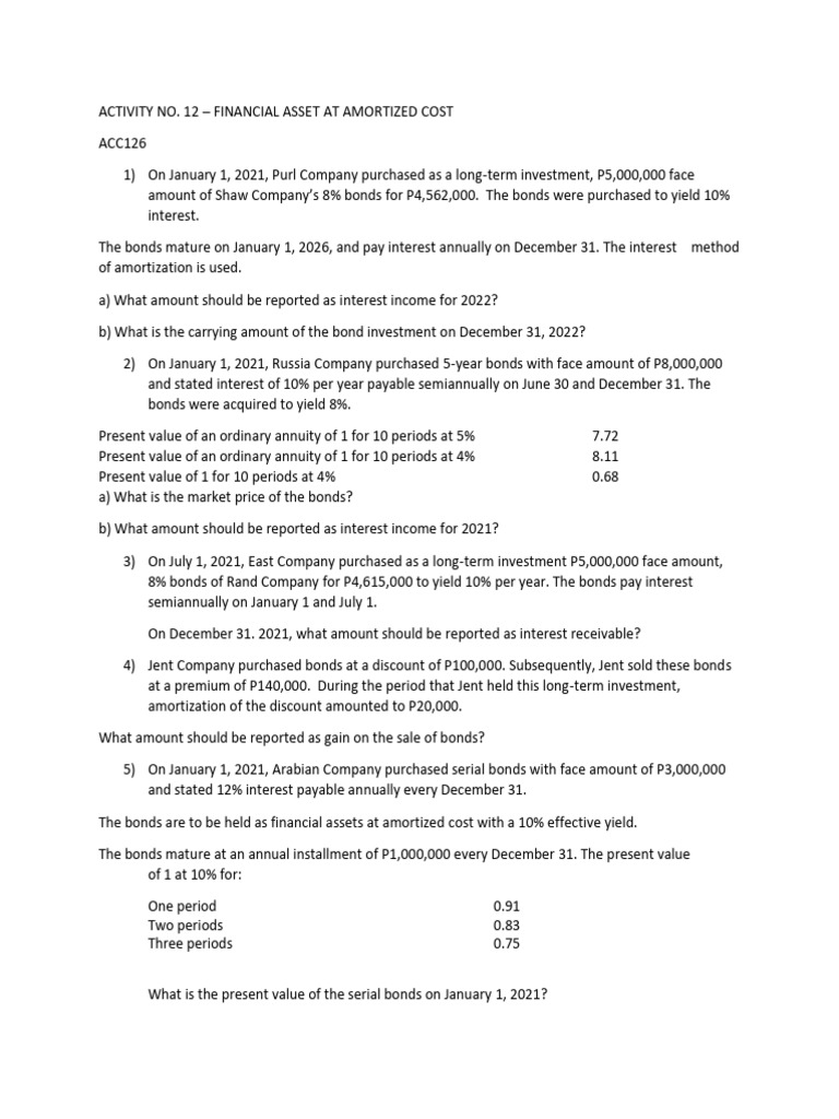 Financial Assets at Amortized Cost | PDF