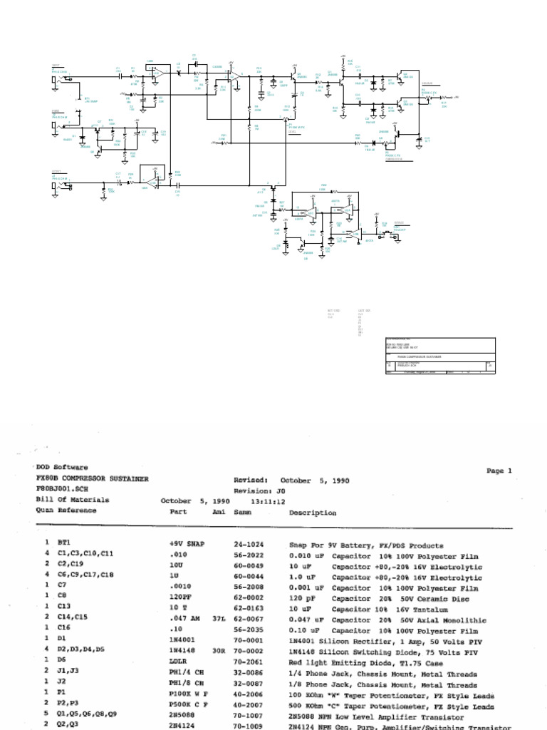 Schematic FX-80B RevJ0 | PDF