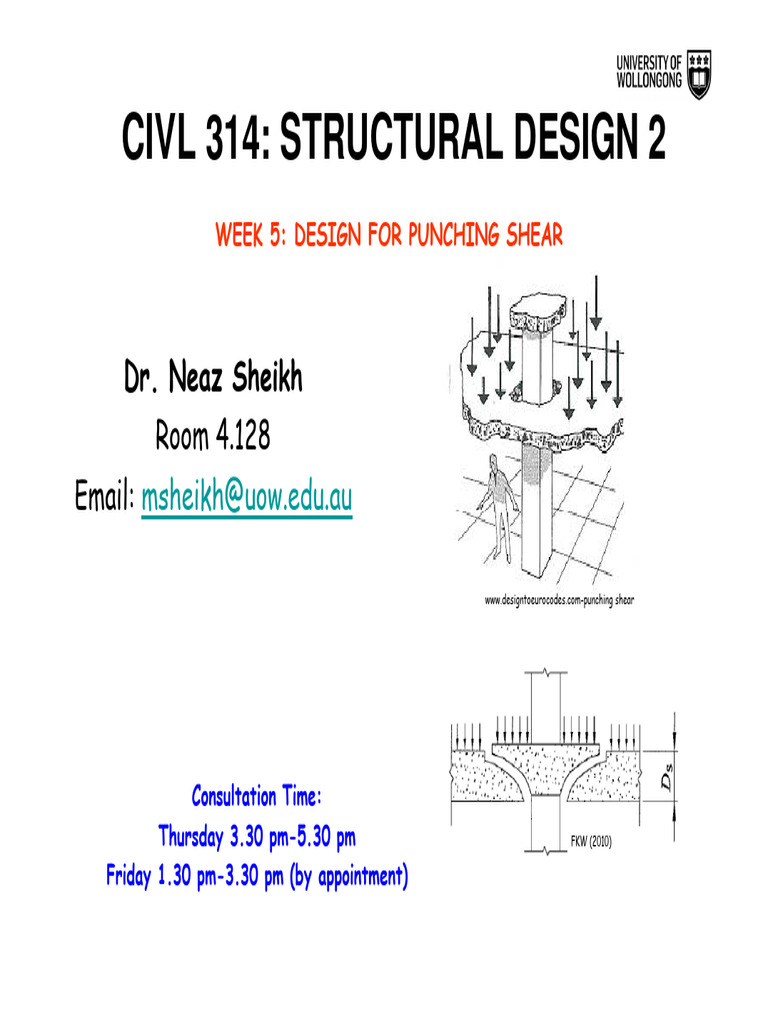 Punching Shear Design for Flat Slabs | PDF | Beam (Structure) | Bending