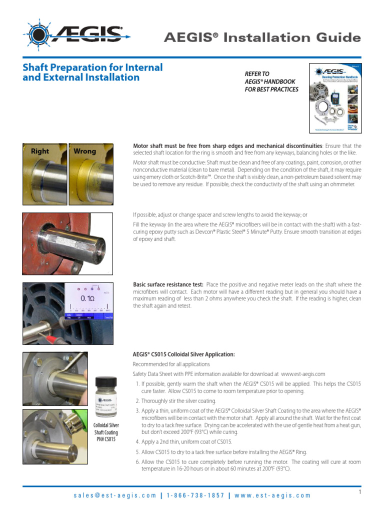 AEGIS Installation Guide | PDF | Epoxy | Screw AEGIS Installation Guide | PDF | Epoxy | Screw