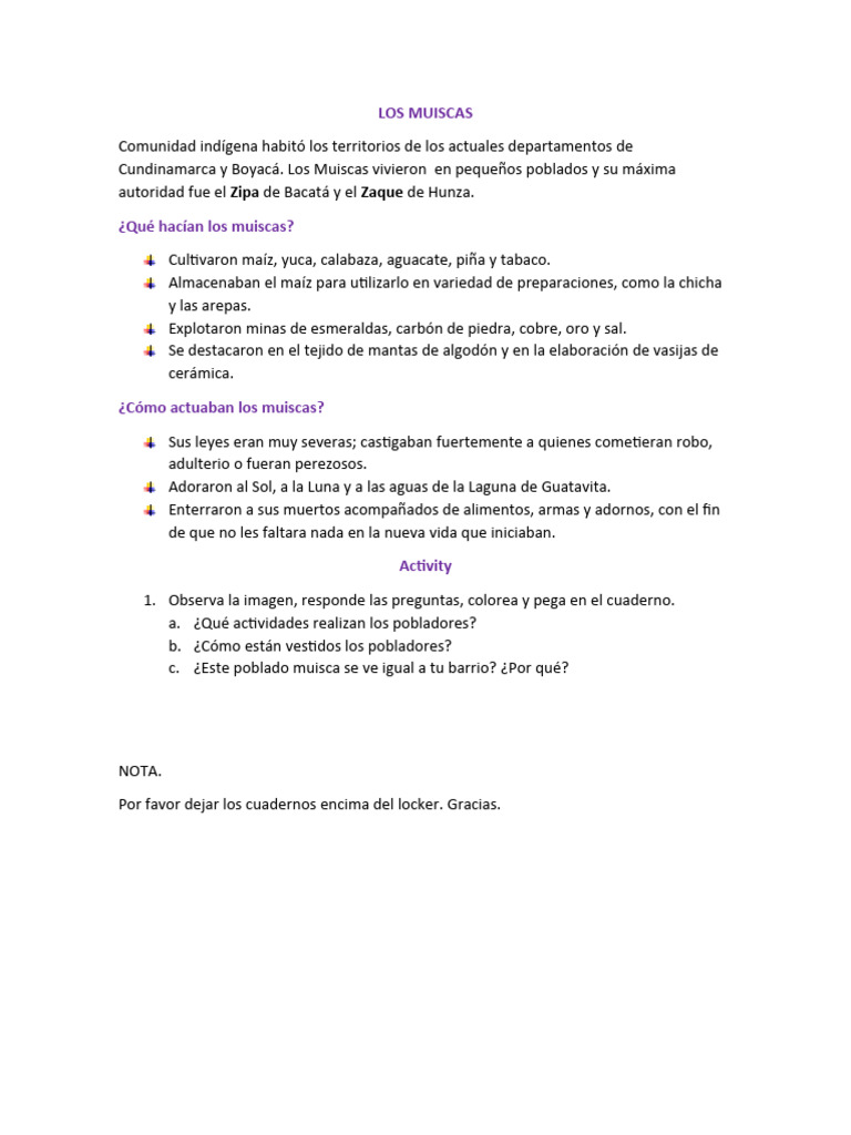 LOS MUISCAS Teoria | PDF | Ciencias sociales | Viajes y turismo