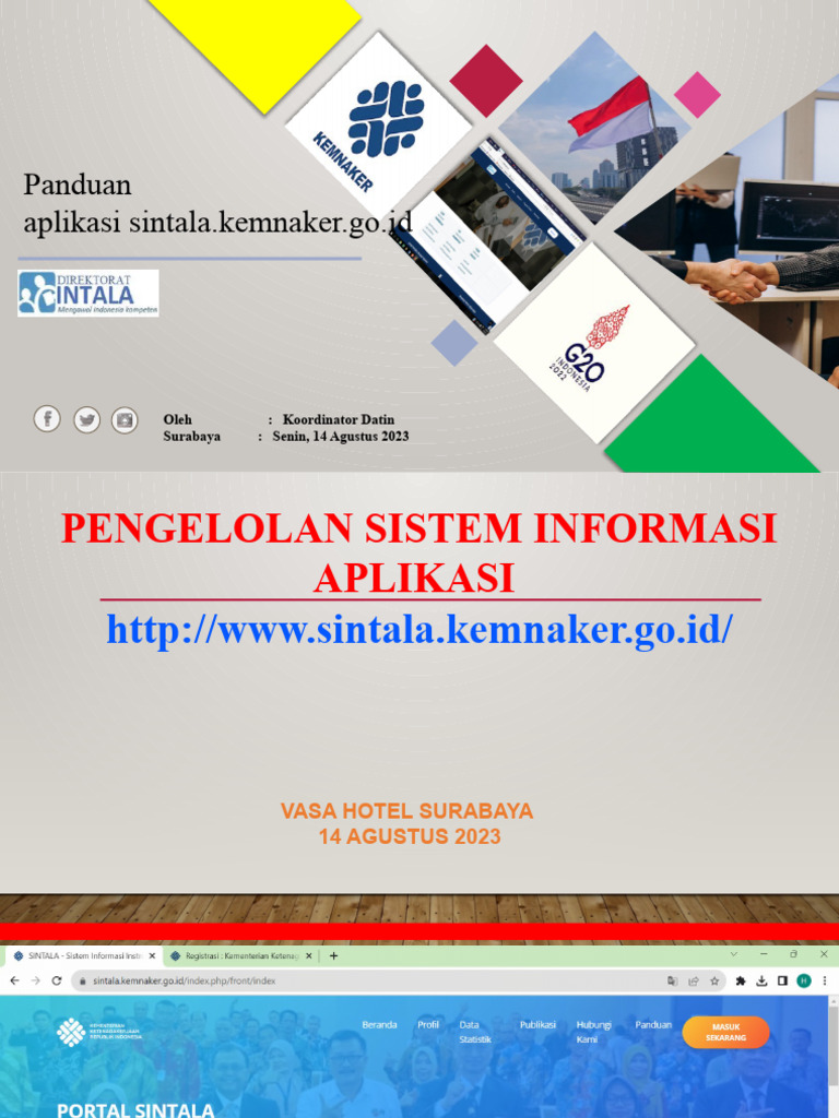 Panduan Aplikasi Sintala - 2023 | PDF