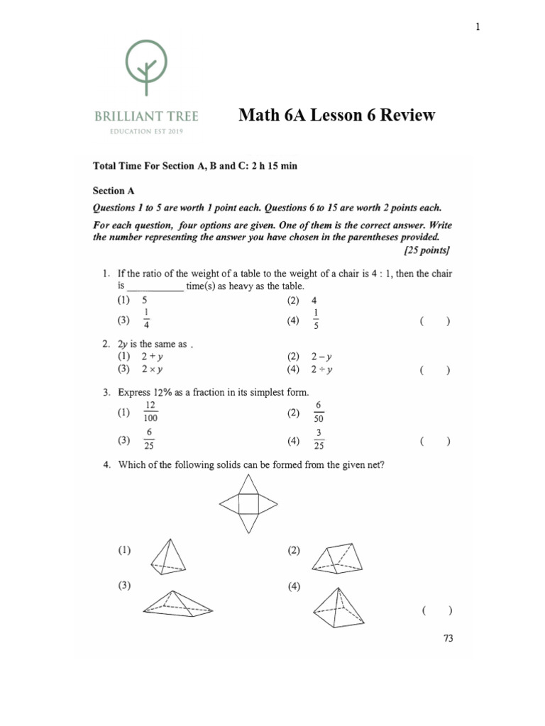 6A6 Review | PDF | Speed | Rectangle