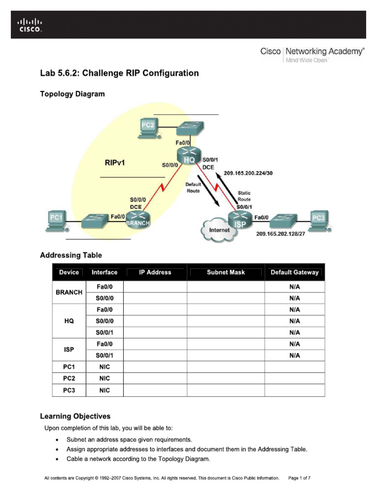 Soal Routing RIP | PDF