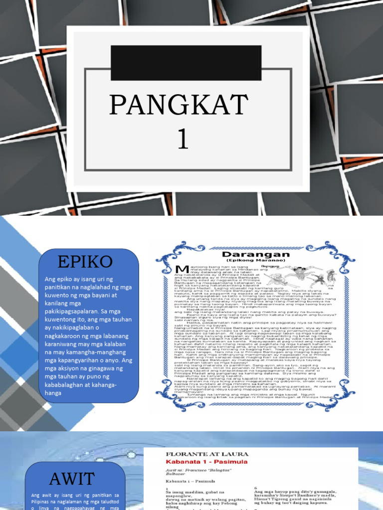 Filipino Presentation Pangkat 1 | PDF