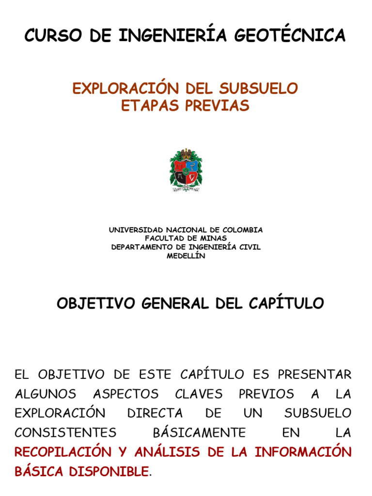 02 Primeras Etapas de La Exploración Del Subsuelo | PDF | Geología | Mapa