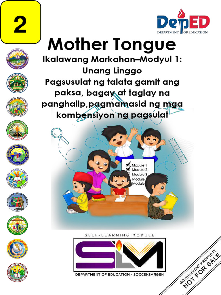 MTB-MLE2 - q2 - Mod 1 of 7 Pagsusulat NG Talata Gamit Ang Paksa, Bagay at Taglay Na Panghalip ...