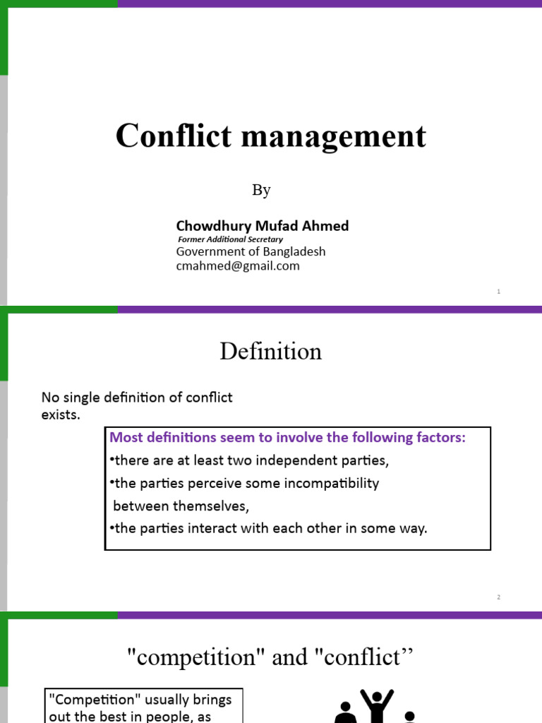 Conflict Management | PDF | Human Communication | Social Psychology