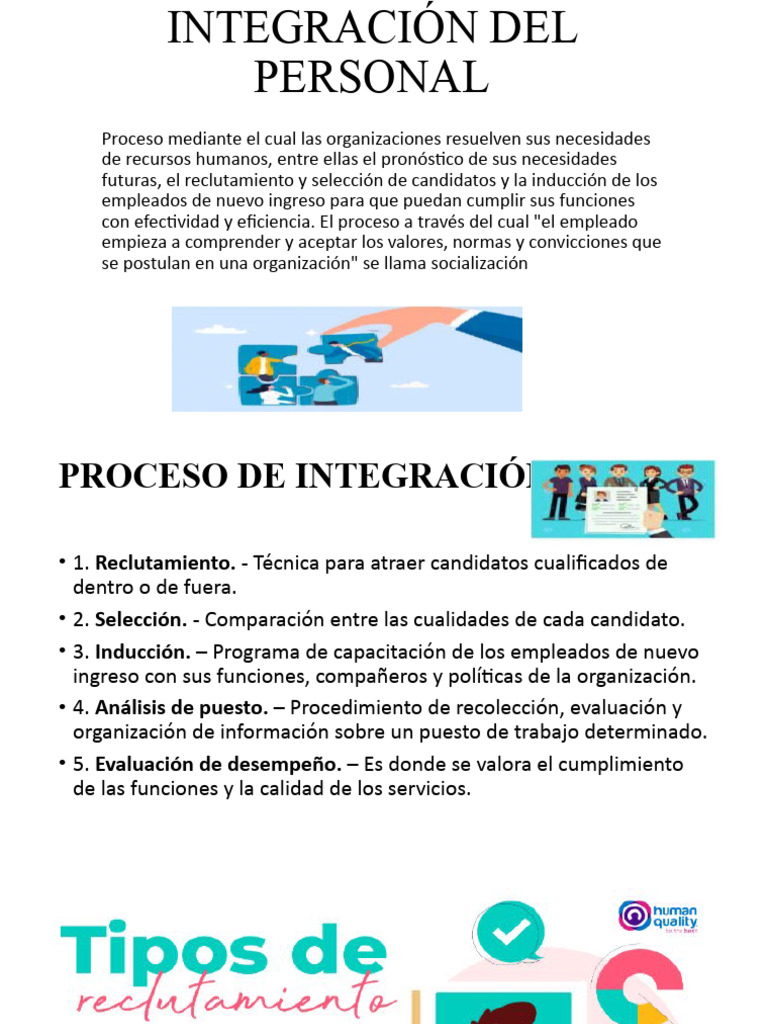Integración Del Personal | PDF | Gestión de recursos humanos | Business