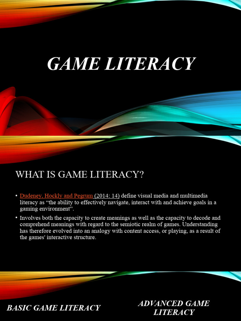 Understanding Game Literacy | PDF | Games & Activities | Art