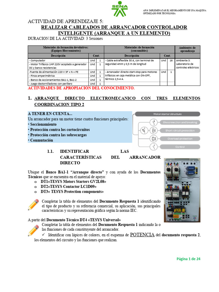 Actividad 05 Arranque | PDF | Relé | Ingeniería de Edificación