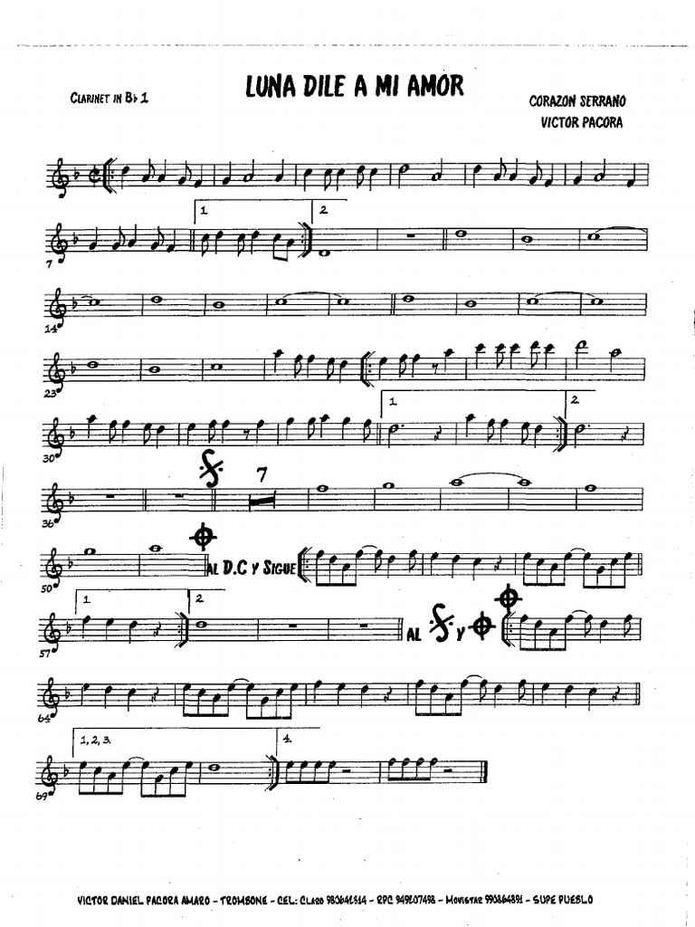 LUNA DILE A MI AMOR (Corazon Serrano) | PDF