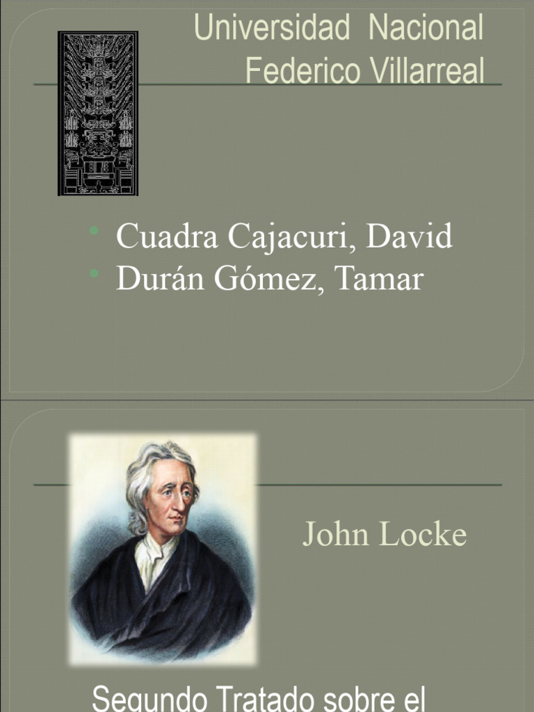 John Locke: Filosofía y Gobierno Civil | PDF | John Locke | Estado ...