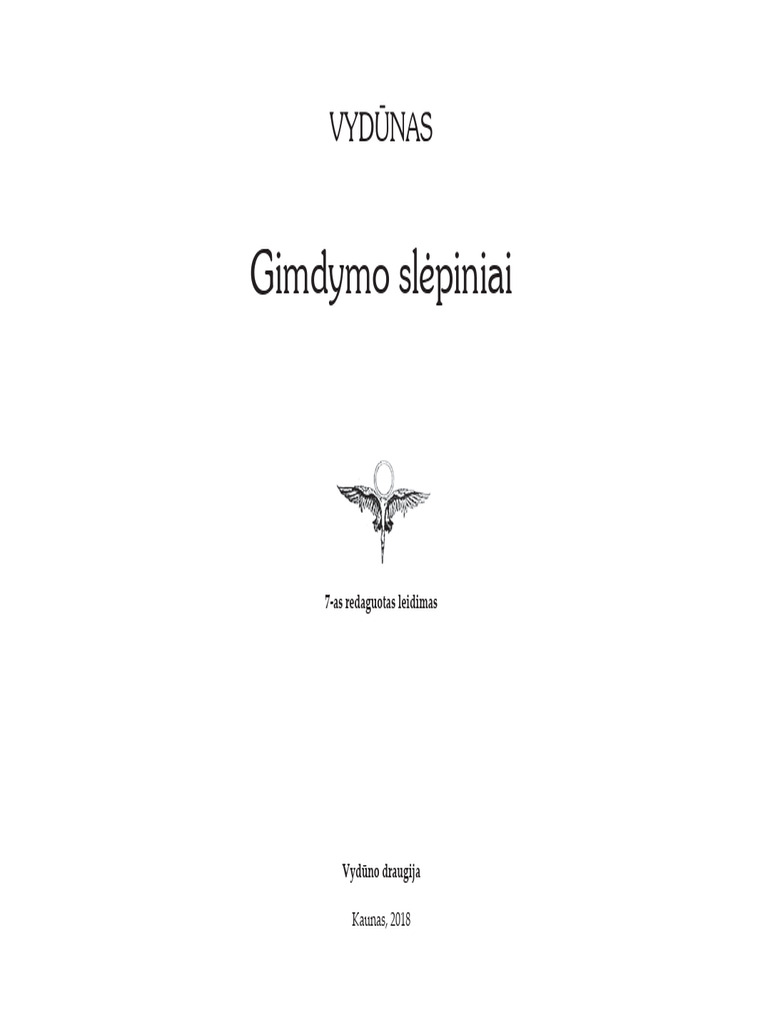 Vydunas_GIMDYMO-SLĖPINIAI | PDF