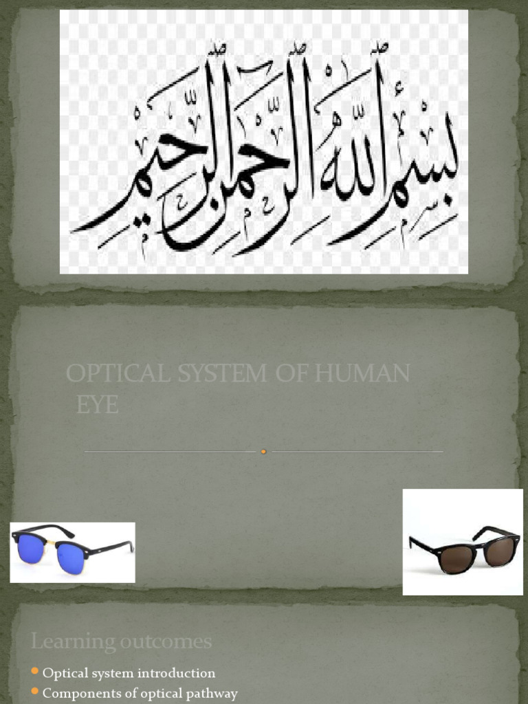 Eye Optical System | PDF | Cornea | Eye