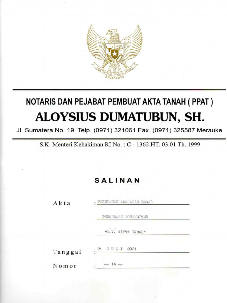 Akta Saja | PDF