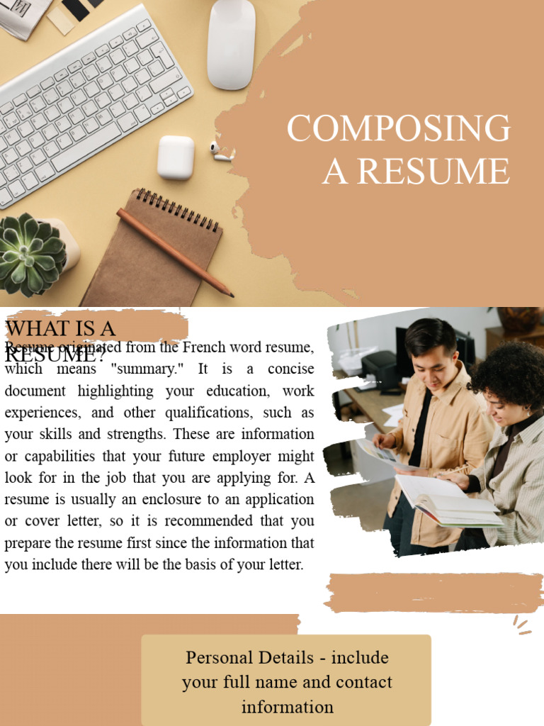 Composing A Resume | PDF | Résumé | Human Resources
