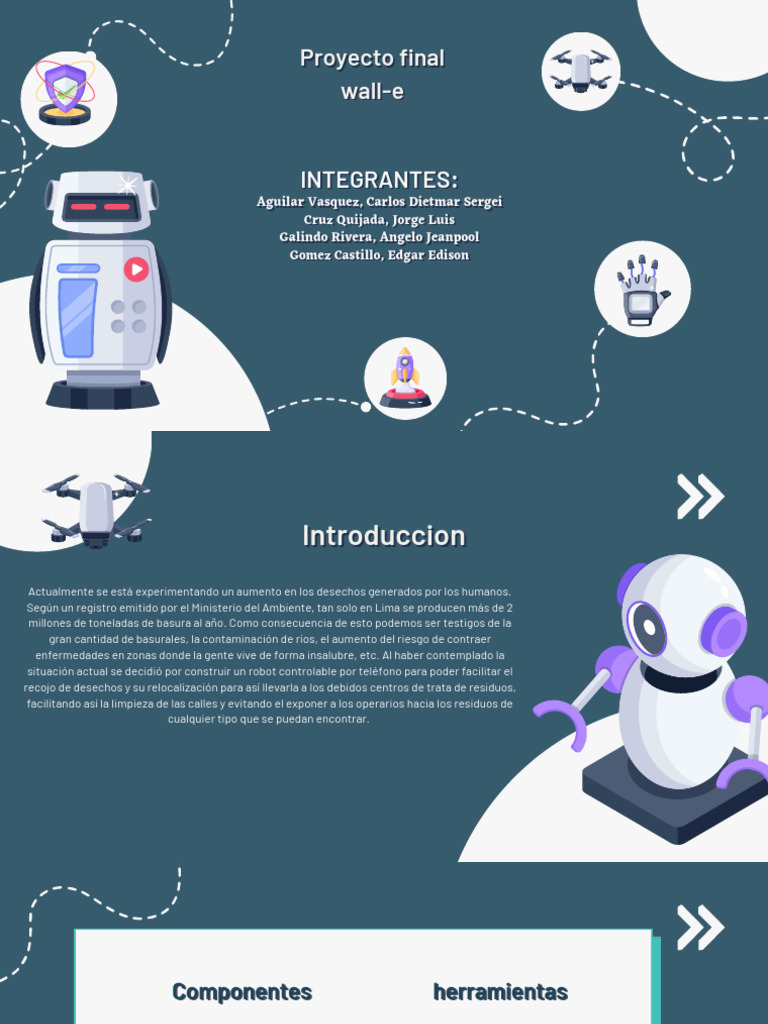 Proyecto Final Wall-E | Descargar gratis PDF | Robot | Robótica