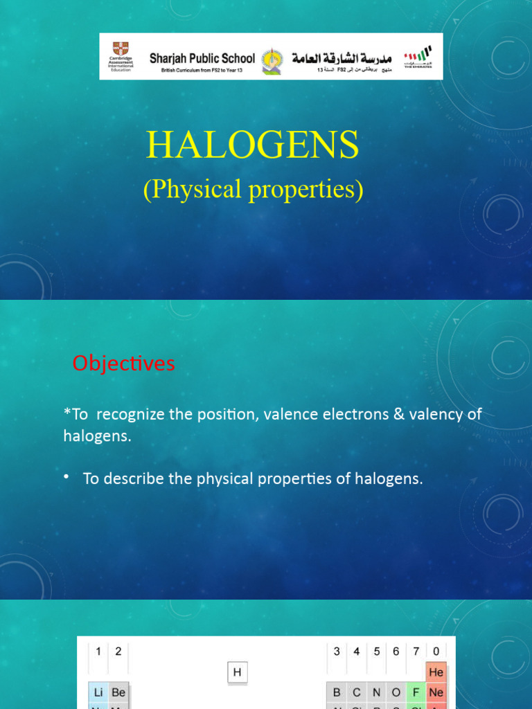 Group VII Elements (Halogens) | PDF