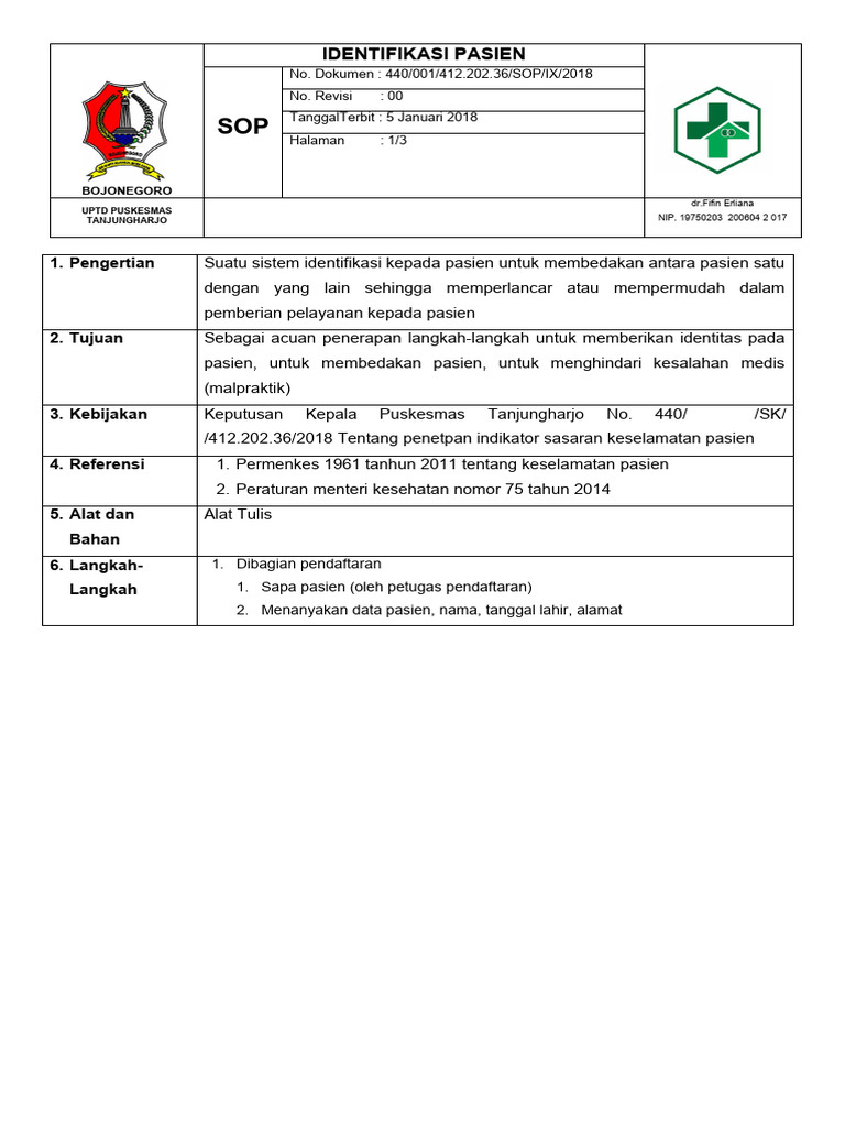 9.1.1.6 SOP Kejadian Tidak Diharapkan KTD, KPC, KNC (Repaired) (Repaired) - Salin | PDF