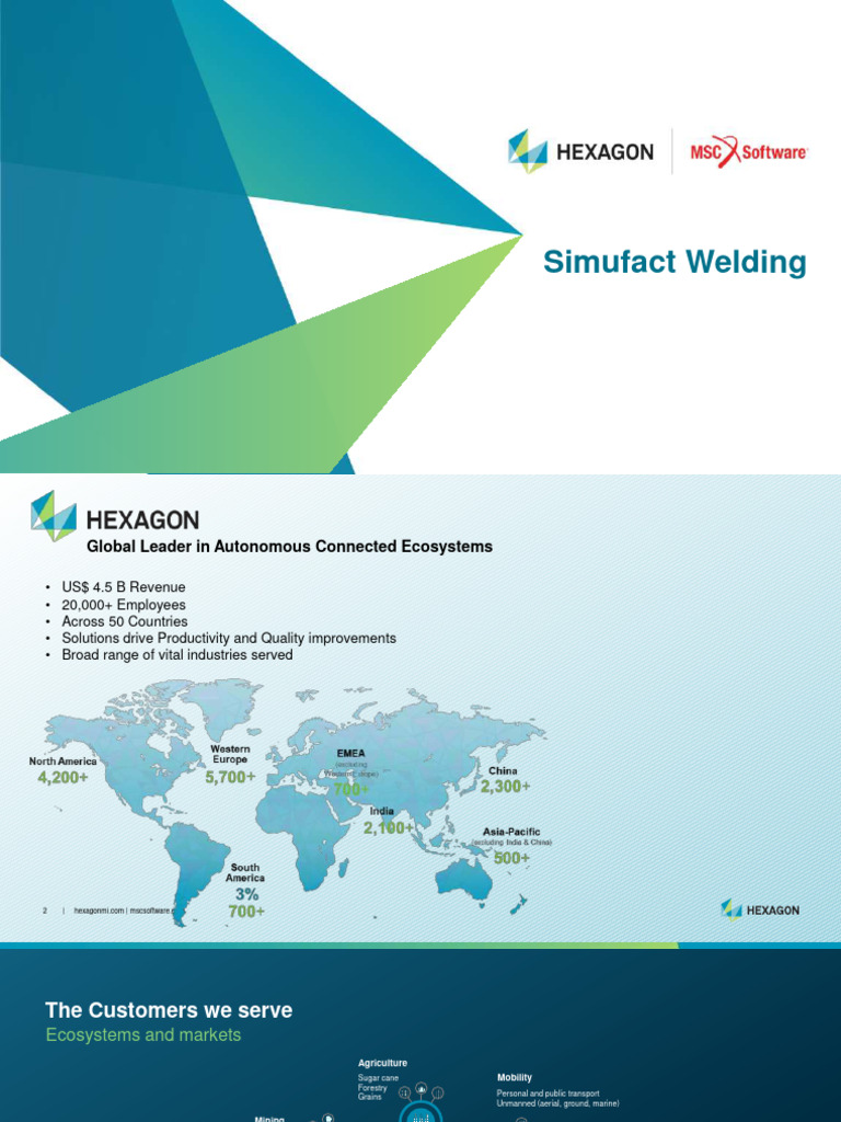 Hexagon Simufact Welding Presentation | PDF | Welding | Construction