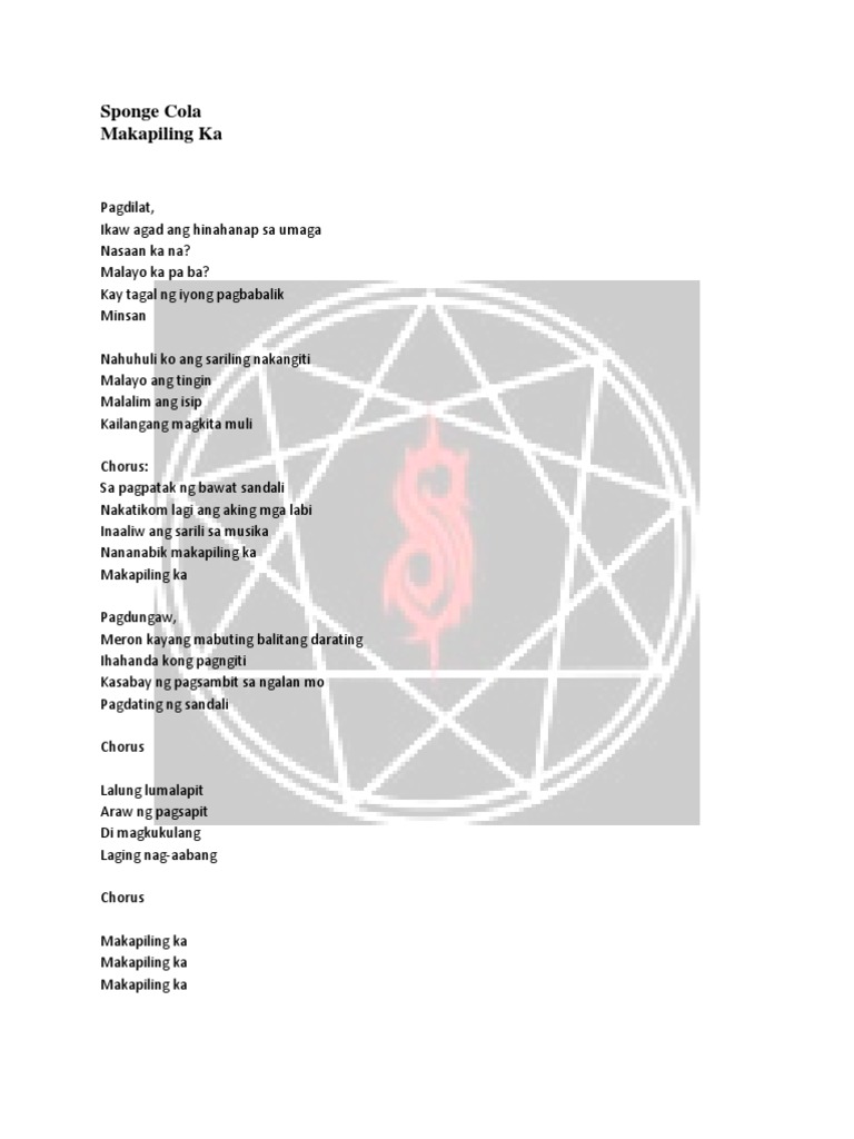 Sponge Cola Makapiling Ka | PDF | Leisure | Entertainment (General)