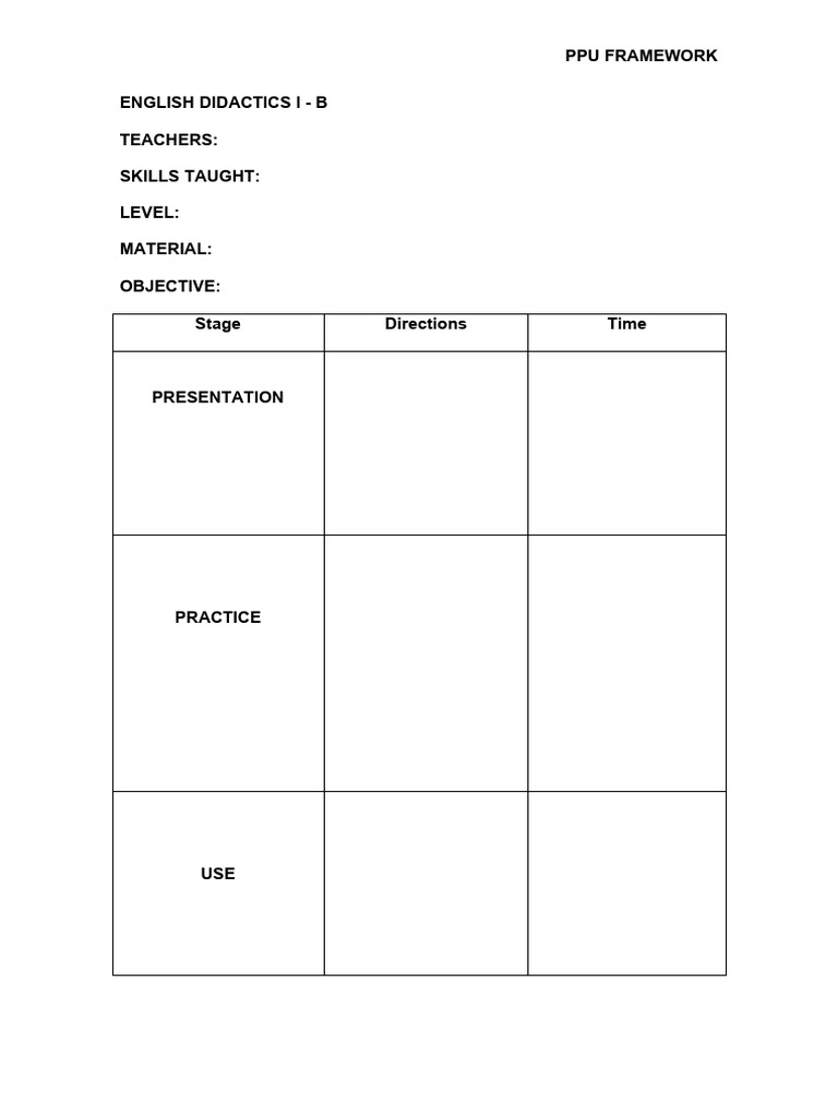 PDP Framework | PDF | Language Arts & Discipline | Foreign Language Studies