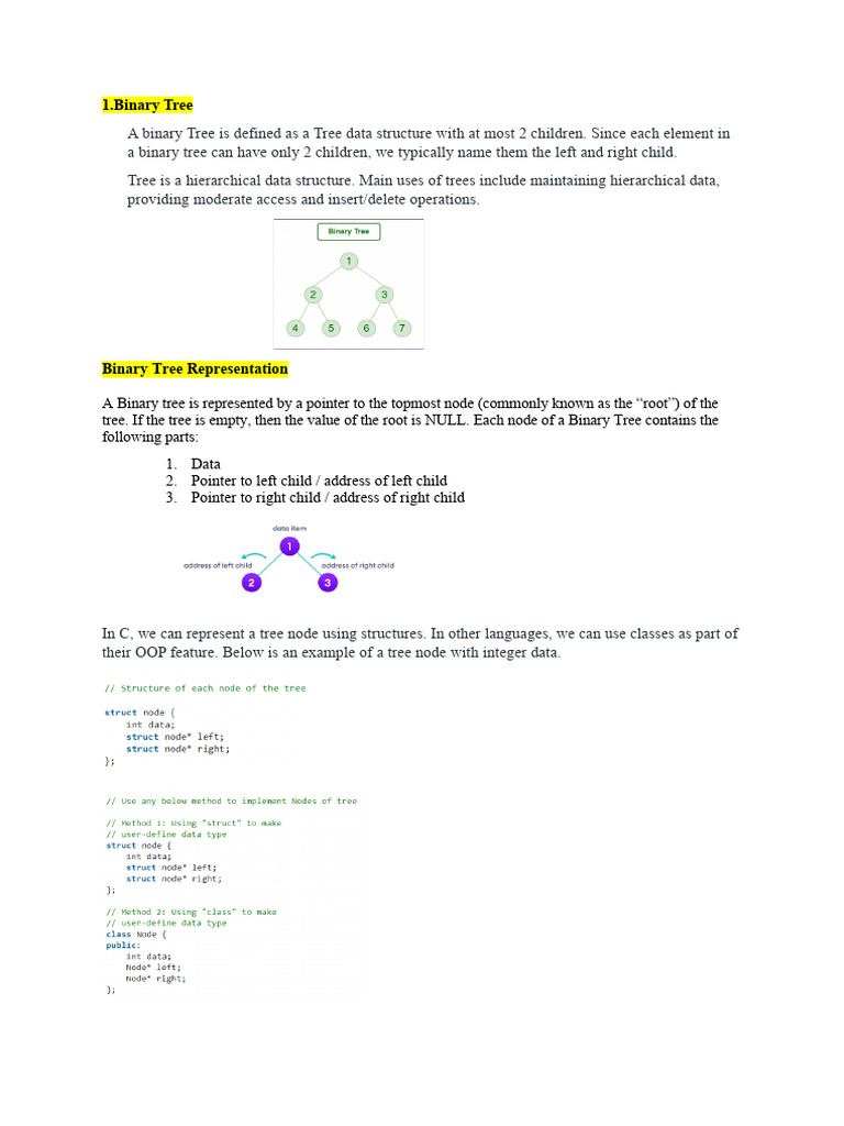 Tree | PDF | Computer Data | Computing