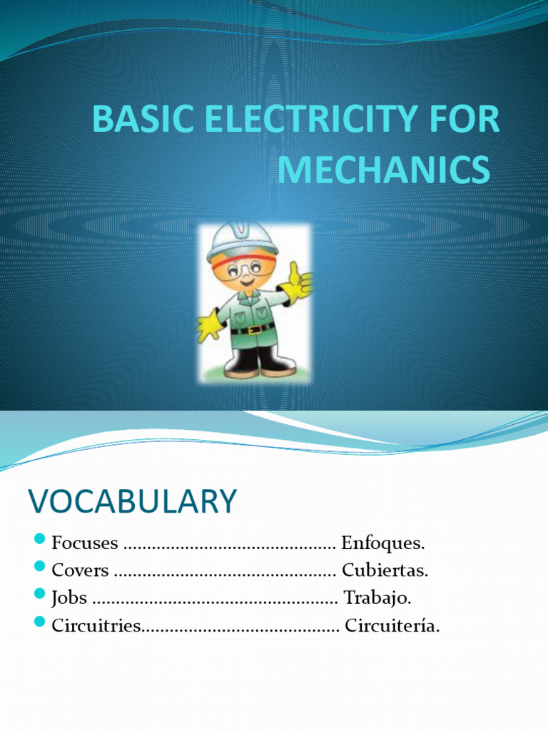 Basic Electricity For Mechanics | PDF | Ingenieria Eléctrica | Electricidad