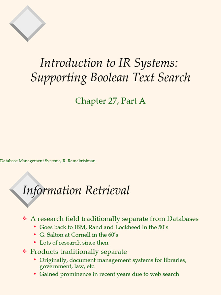 Ch27a Ir1-Intro | PDF | Search Engine Indexing | Databases