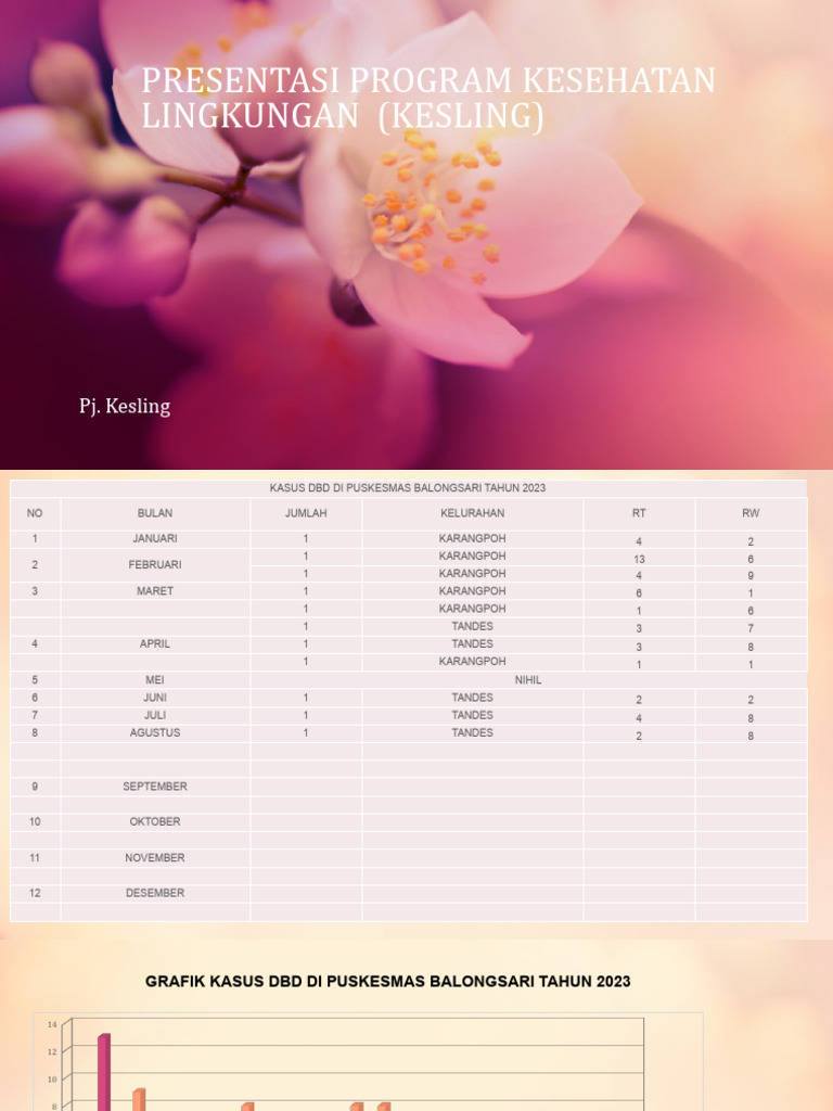 Presentasi Program Kesehatan Lingkungan (Kesling) | PDF