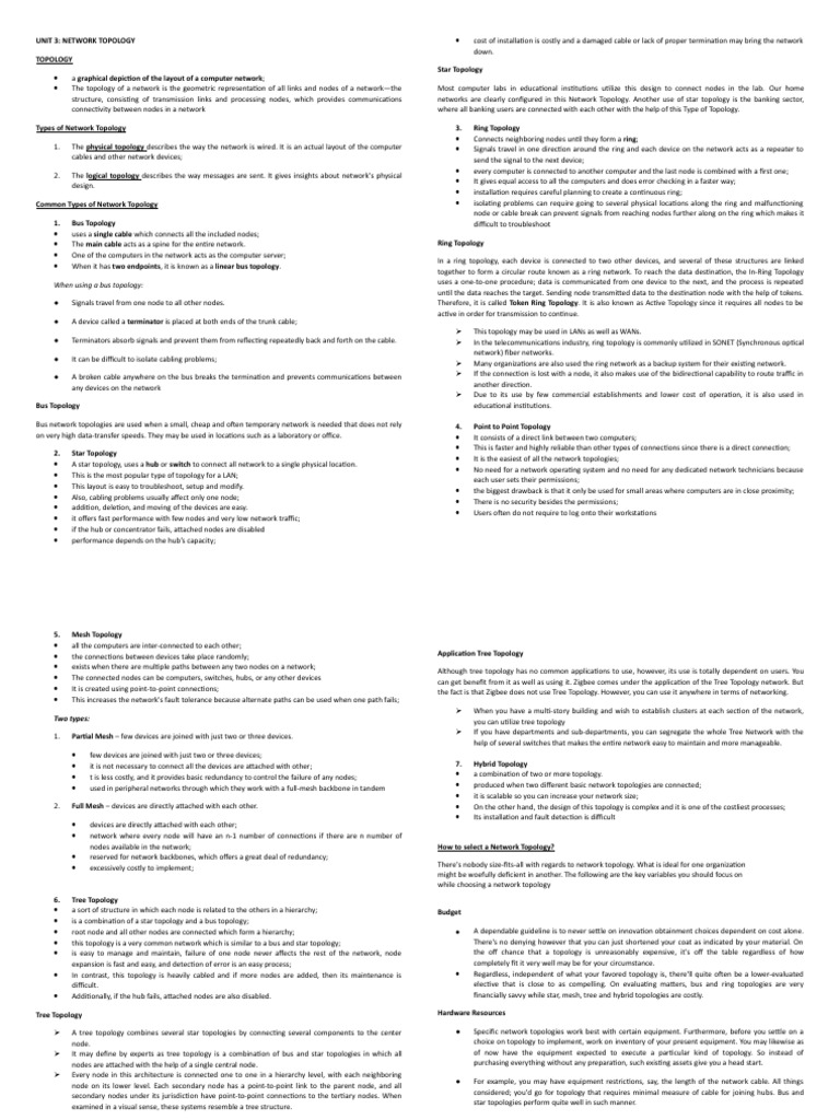 Net 101 Chapter 3 | PDF | Network Topology | Computer Network Net 101 Chapter 3 | PDF | Network Topology | Computer Network