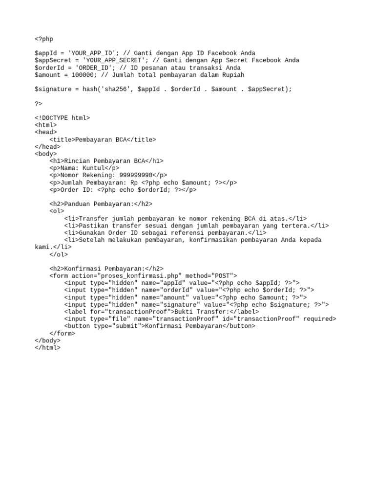 Payment Coding | PDF