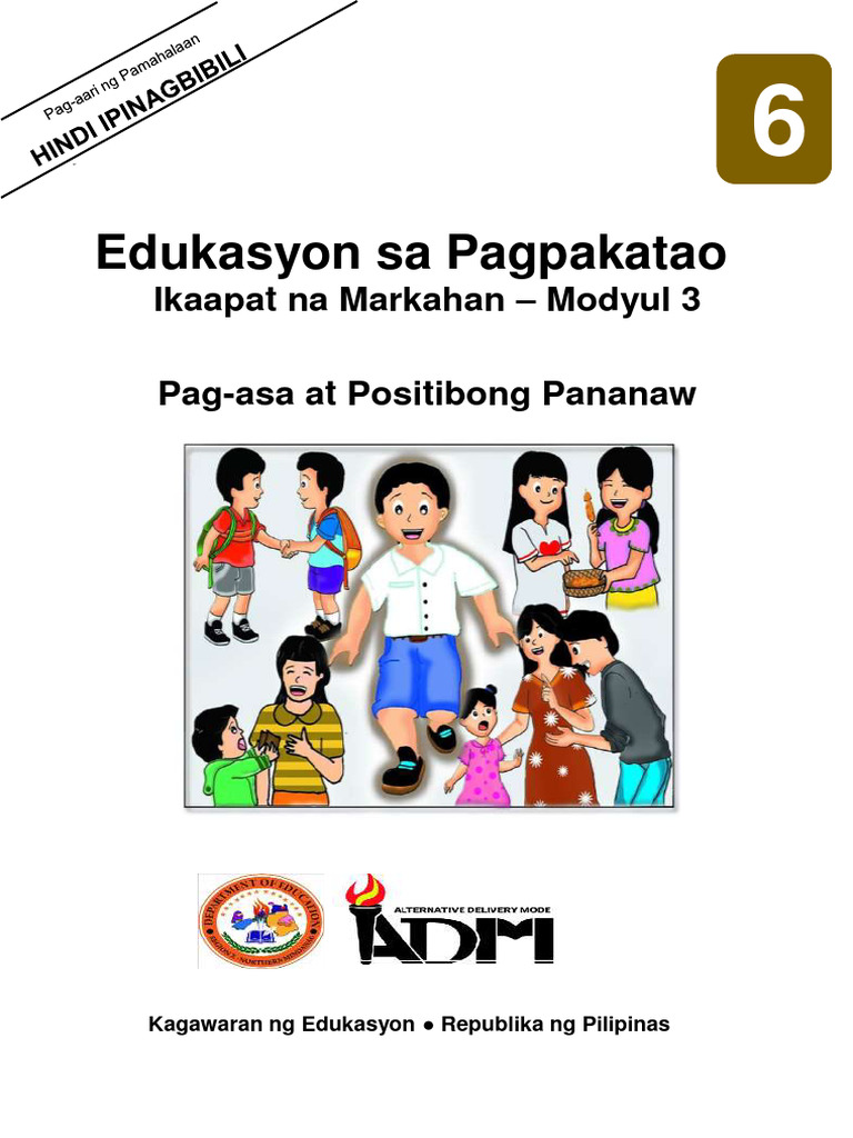 Q4-ESP 6-Modyul-3-Pag Asa at Positibong Pananaw | PDF