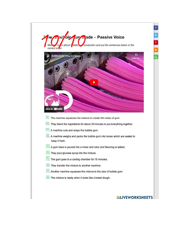 Passive Voice Activity | PDF