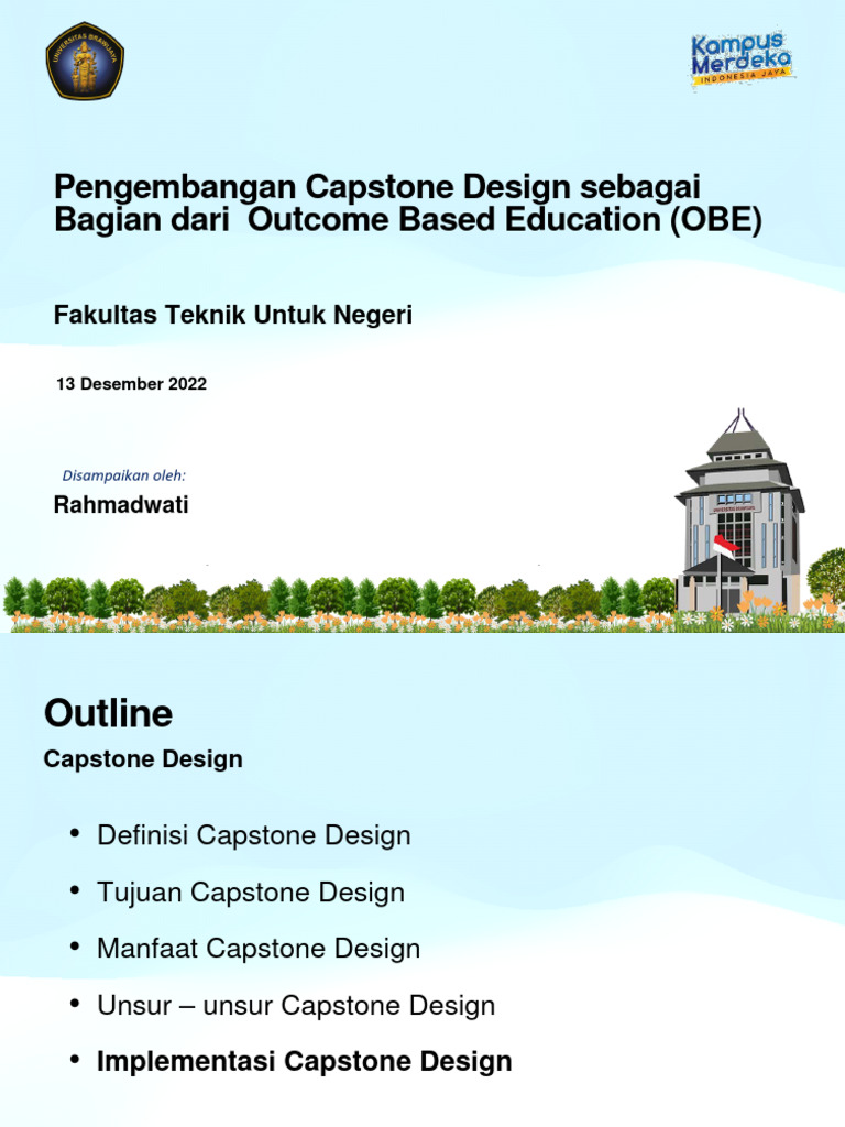 Pengembangan Capstone Melalui OBE | PDF | Engineering Design Process ...
