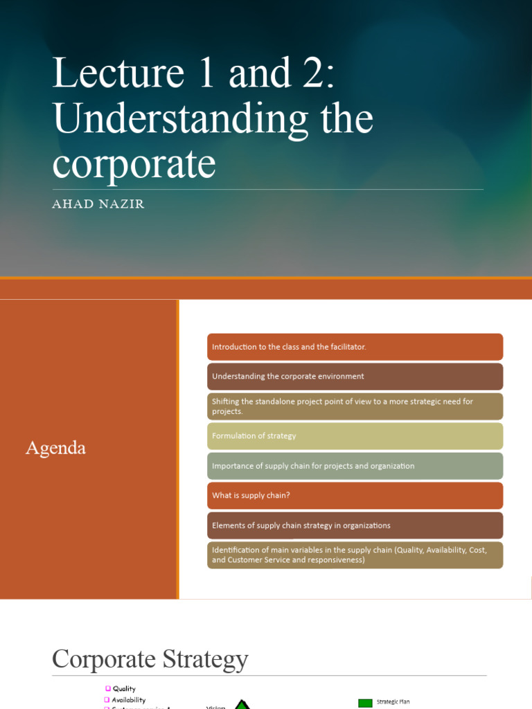 Lecture 1 and 2: Understanding The Corporate Environment | PDF ... Lecture 1 and 2: Understanding The Corporate Environment | PDF ...