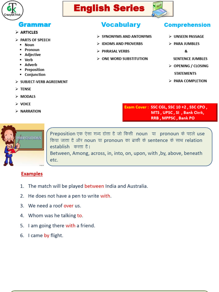036) Preposition and Phrasal Verbs | PDF | Preposition And Postposition | Verb
