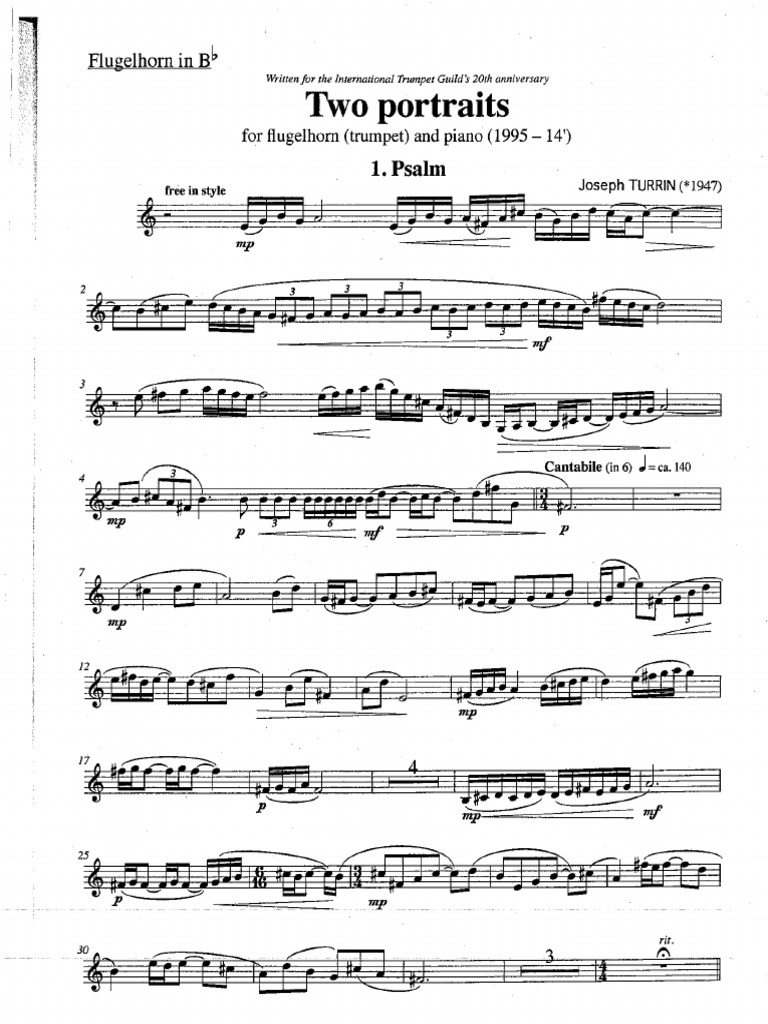 Turrin, 2 Portraits, TPT Part | PDF