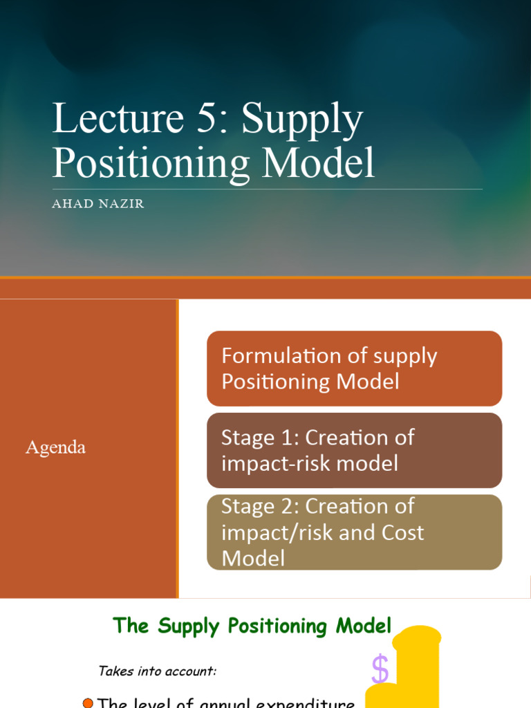 Supply Positioning Model Overview | PDF | Private Sector | Economies