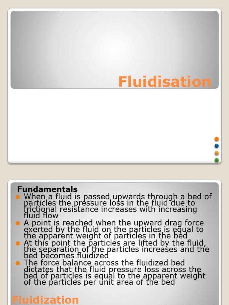 Fluidisation PDF | PDF | Fluidization | Chemical Reactor